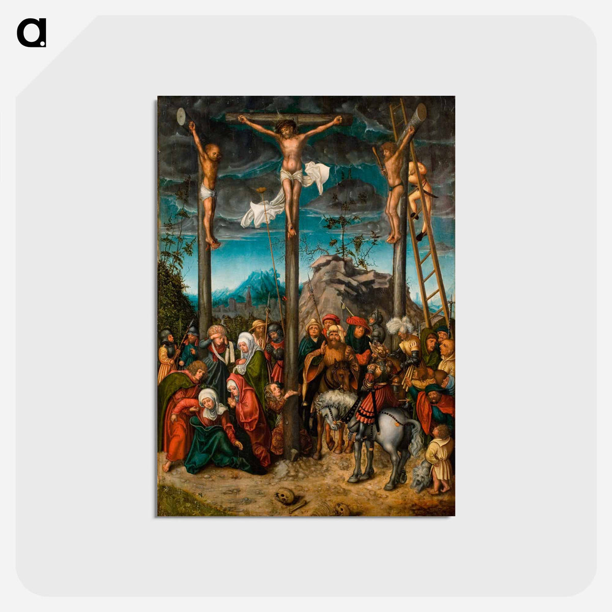 Albrecht Durer(アルブレヒト デューラー) - The crucifixion - アルブレヒト デューラー Postcard. - artgraph.【名画・名作アートの ...