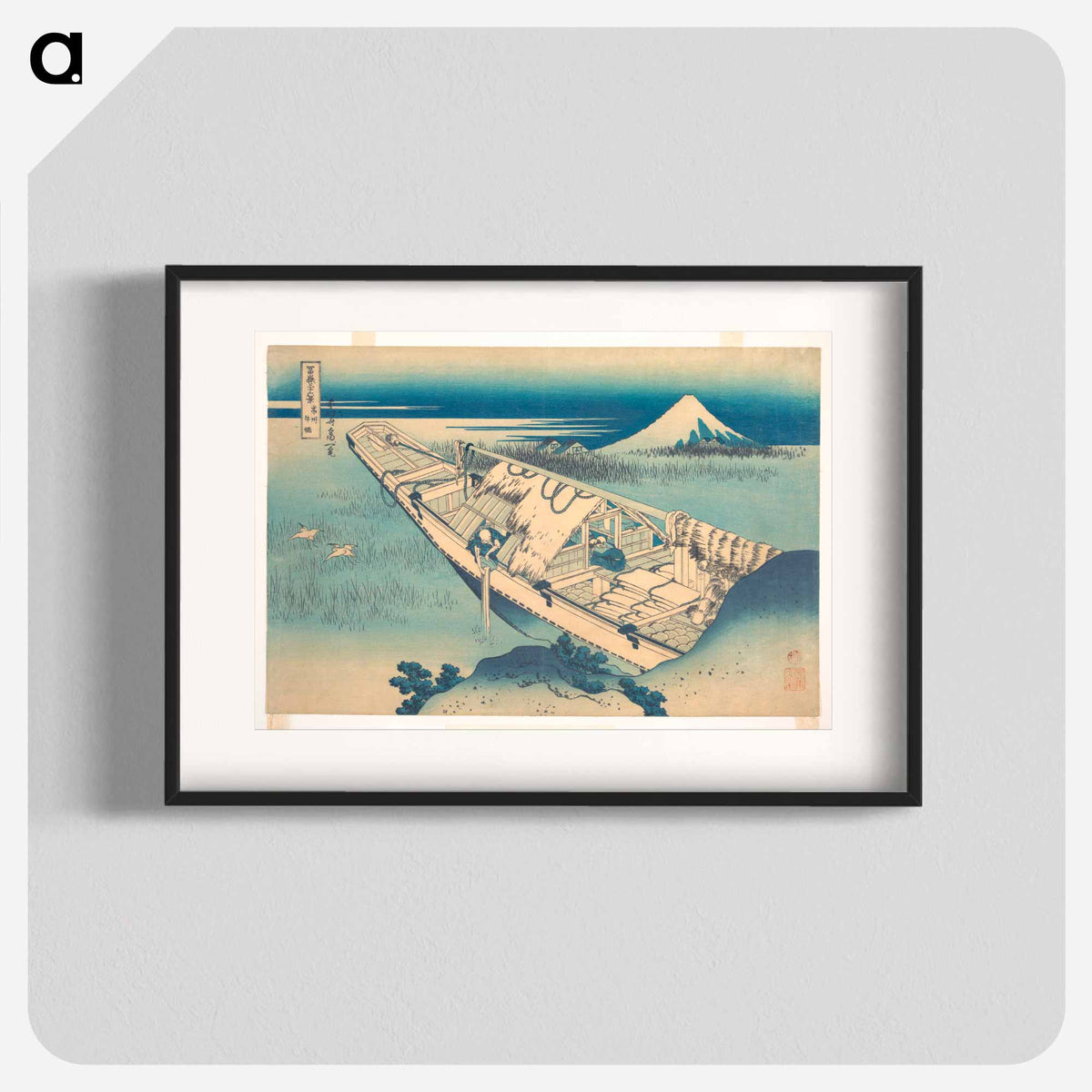 Katsushika Hokusai - Ushibori in Hitachi Province - Katsushika Hokusai ...