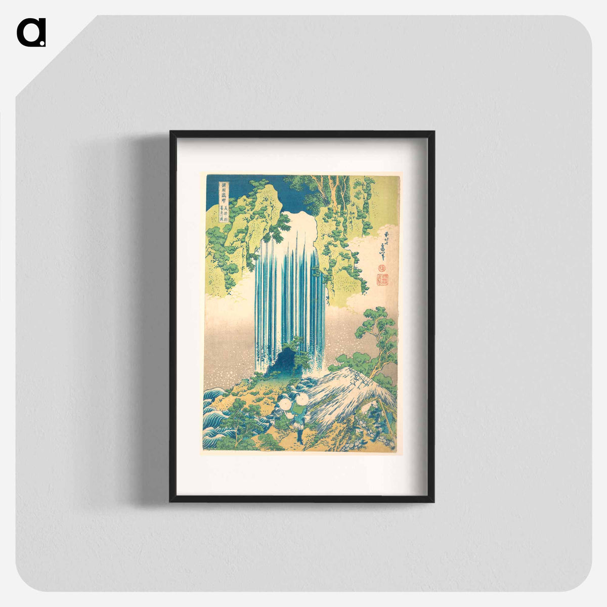 Katsushika Hokusai - Yōrō Waterfall in Mino Province - Katsushika ...