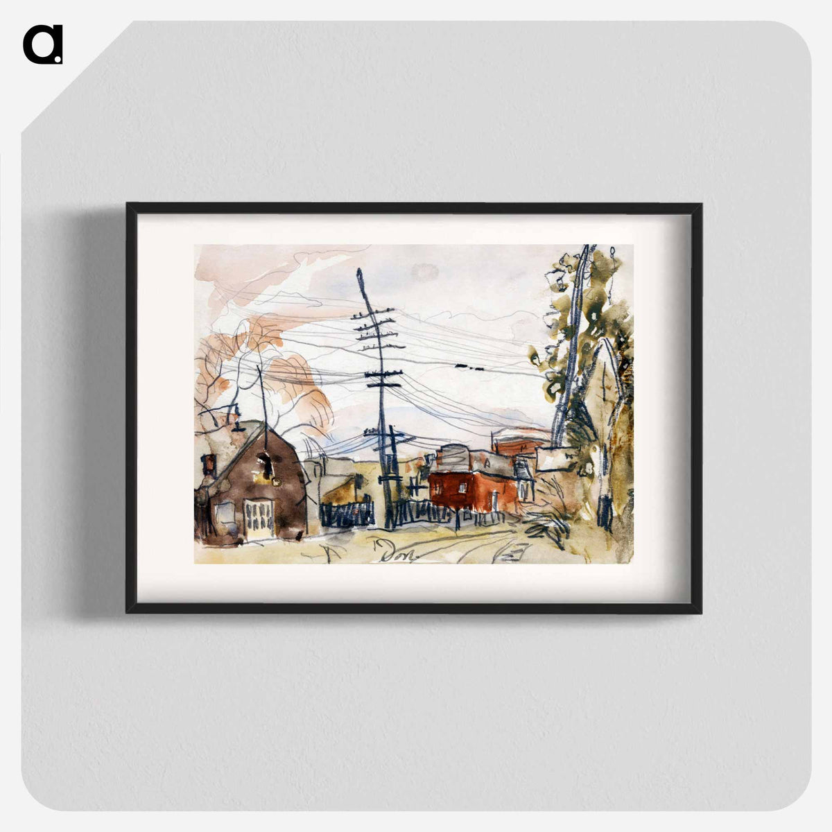 Arthur Dove(アーサー ダヴ)のFall Brook Railroad - アーサー ダヴ Poster. - artgraph ...