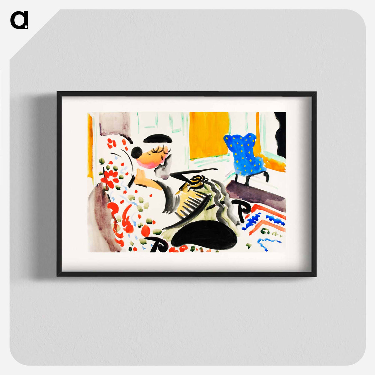 Henry Lyman Sayen - Calligraphic Interior - Henry Lyman Sayen Poster ...