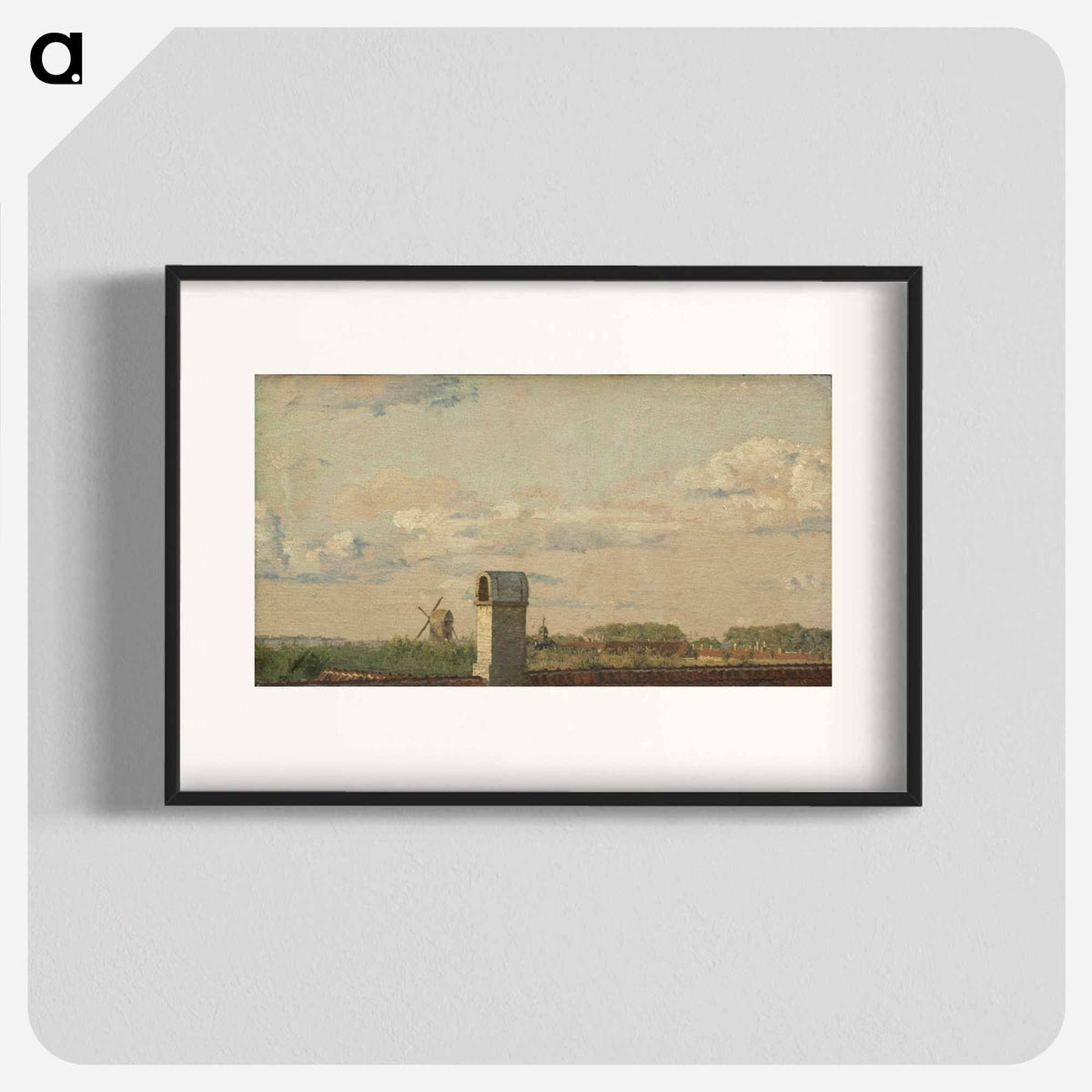 Christen Kobke(クリステン ケプケ) - View from a Window in Toldbodvej Looking ...