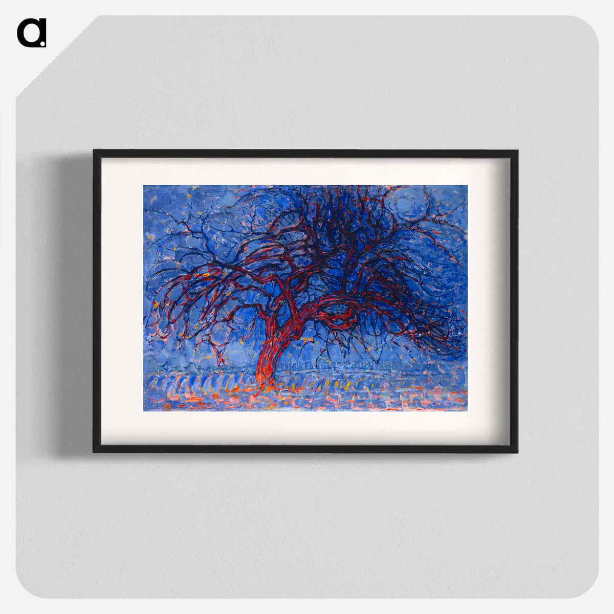 Piet Mondrian - Avond: The Red Tree - Piet Mondrian Poster. - artgraph ...