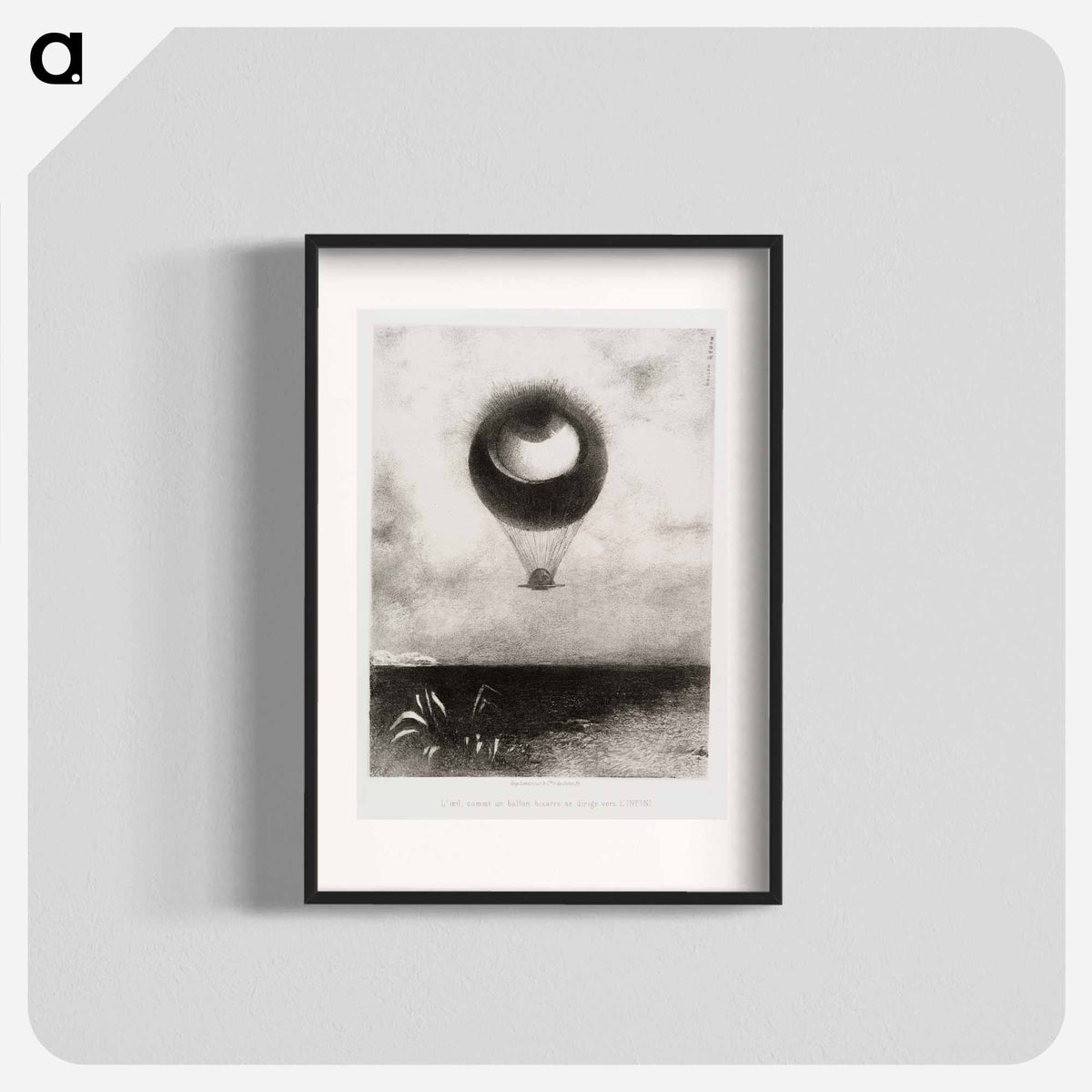 Odilon Redon - À Edgar Poe - Odilon Redon Poster. - artgraph. [A site ...