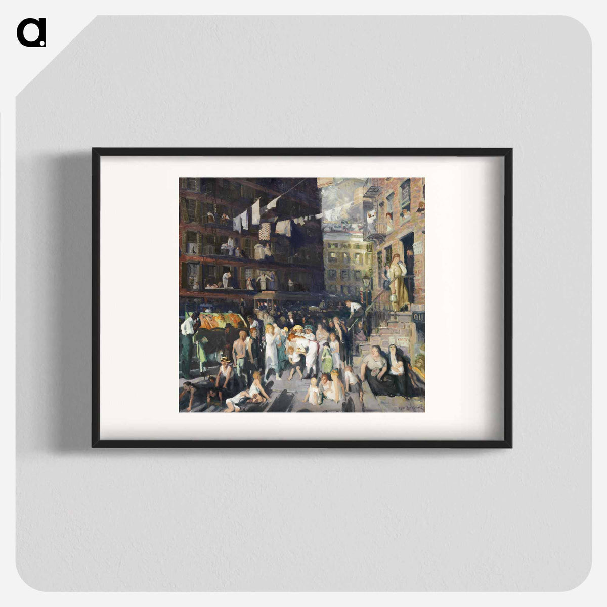 George Bellows(ジョージ ベローズ)のCliff Dwellers - ジョージ ベローズ Poster. - artgraph ...