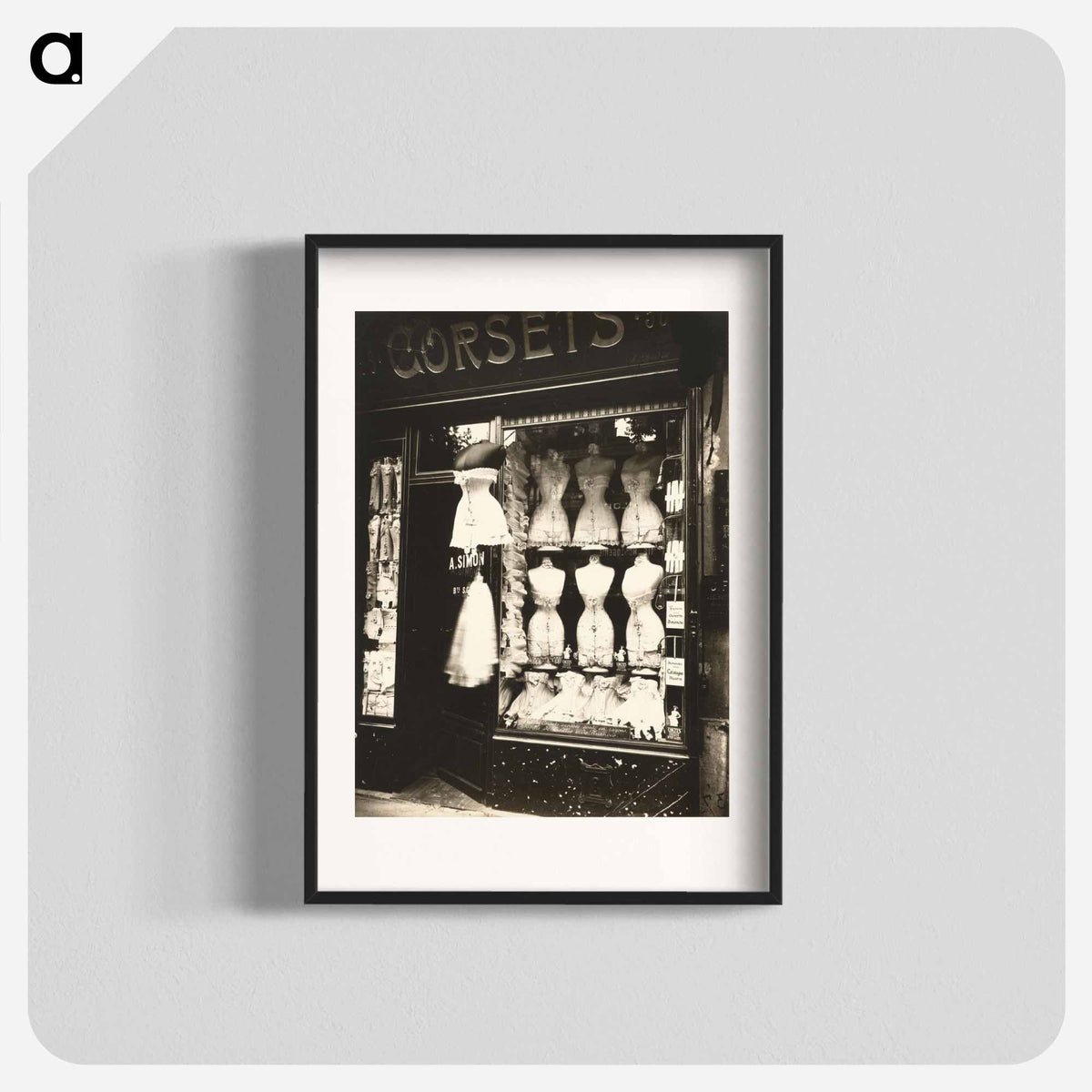 Boulevard de Strasbourg, Corsets - ウジェーヌ アジェ Poster. – artgraph.