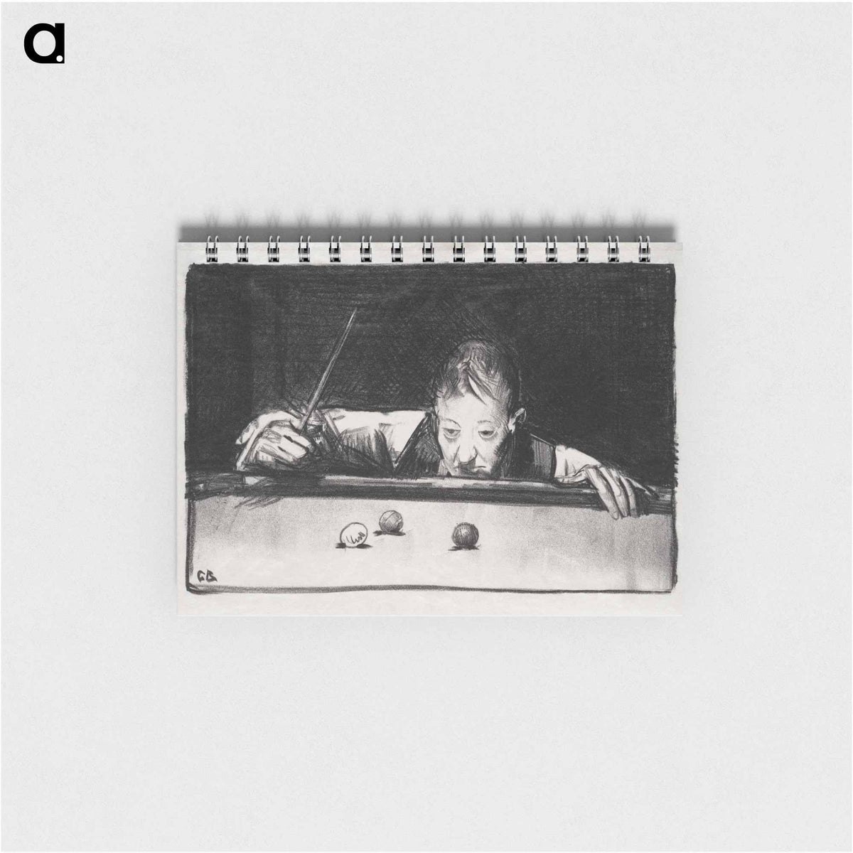 George Bellows(ジョージ ベローズ)のIndoor athlete, first stone - ジョージ ベローズ Memo ...