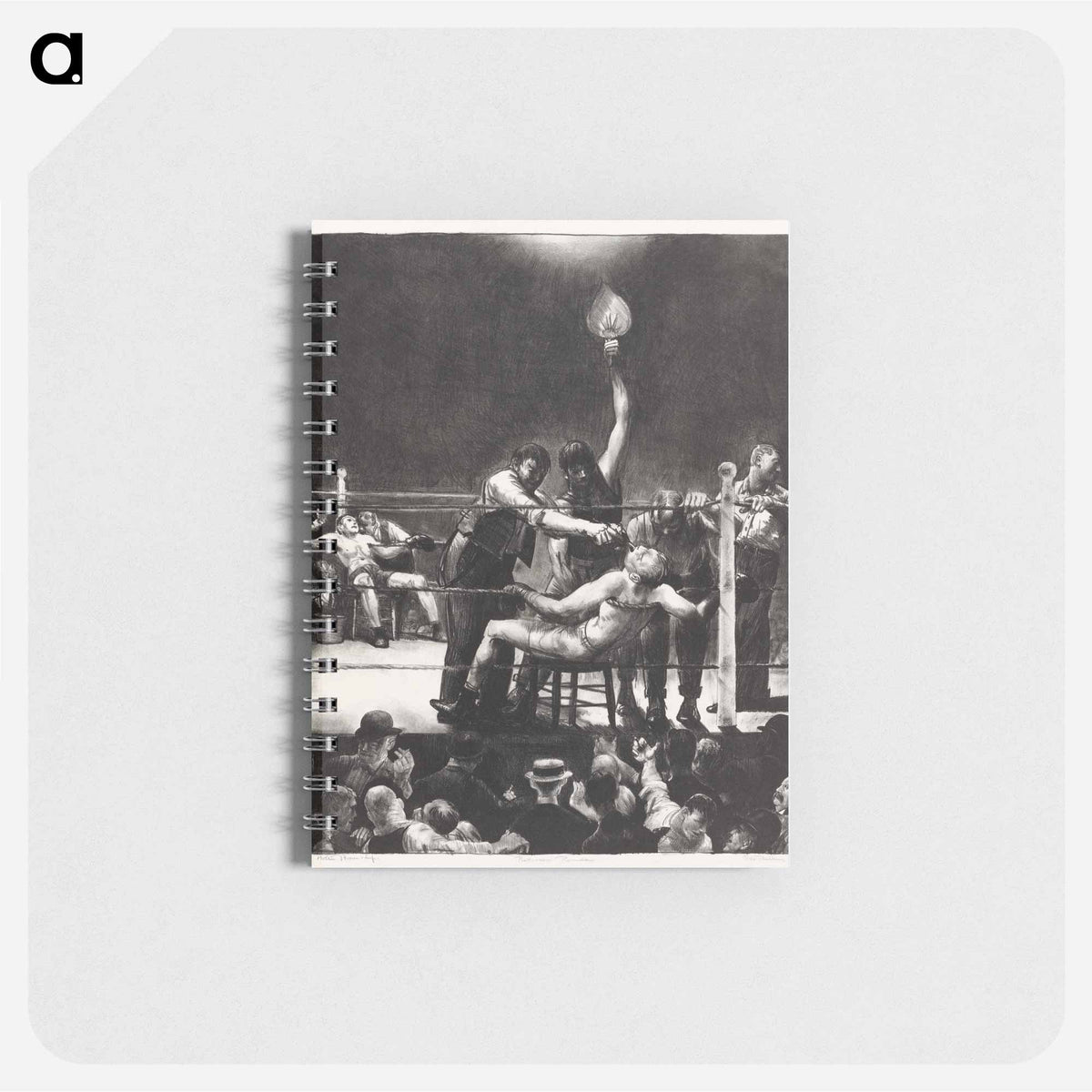 George Bellows(ジョージ ベローズ)のBetween rounds, small, second stone - ジョージ ...