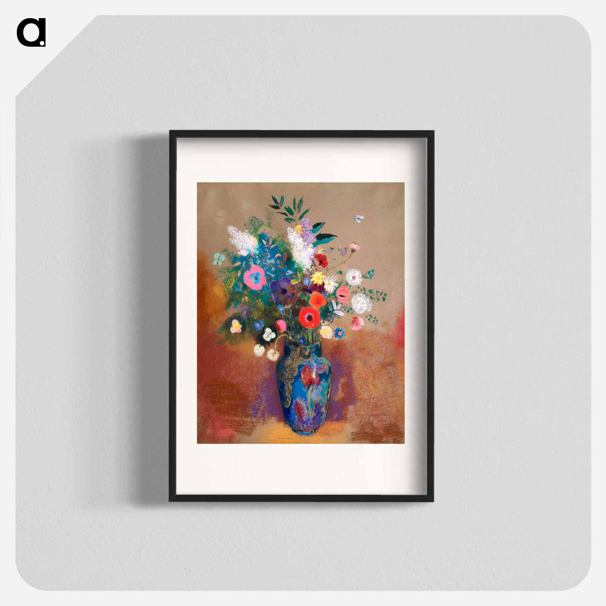 Odilon Redon - Bouquet of Flowers - Odilon Redon Poster. - artgraph. [A ...