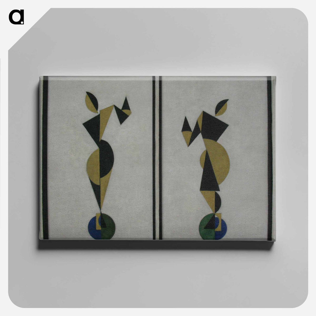 Theo van Doesburg(テオ ファン ドゥースブルフ)のDancers - テオ ファン ドゥースブルフ Canvas ...