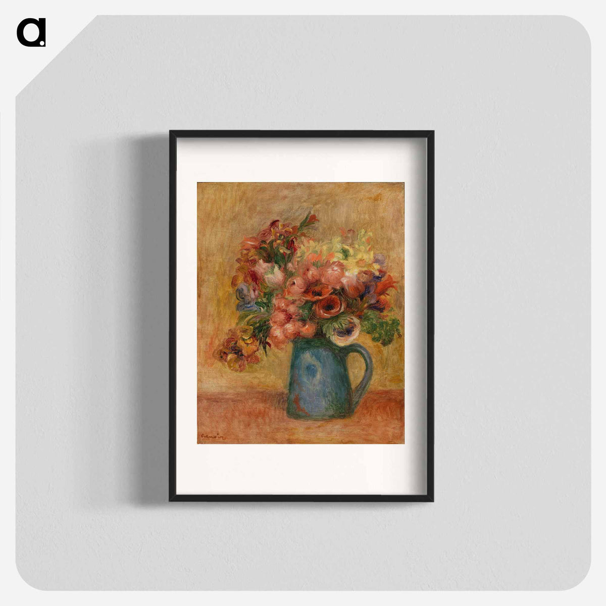 Pierre Auguste Renoir - Vase of Flowers - Pierre Auguste Renoir Poster ...