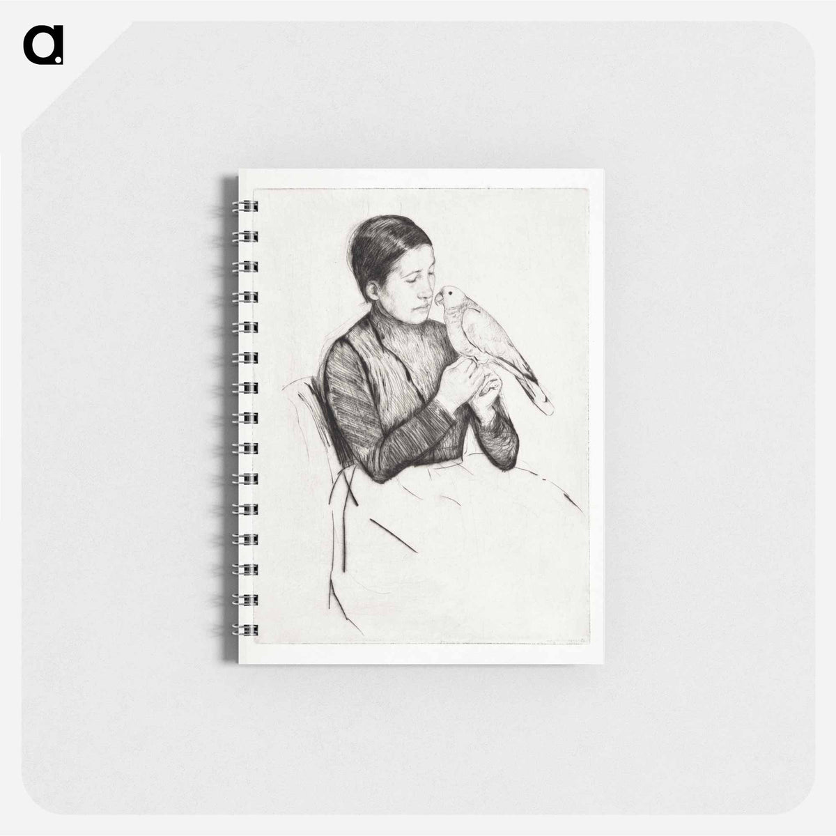 Mary Cassatt(メアリー カサット)のThe Parrot - メアリー カサット Memo. - artgraph.【美術館品質の ...