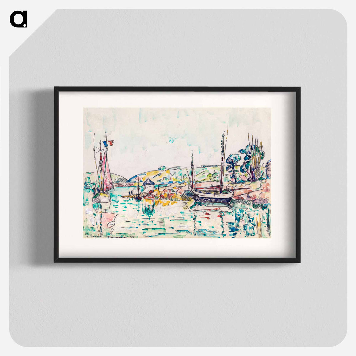 Paul Signac(ポール シニャック)のConcarneau - ポール シニャック Poster. - artgraph.【美術館品質 ...