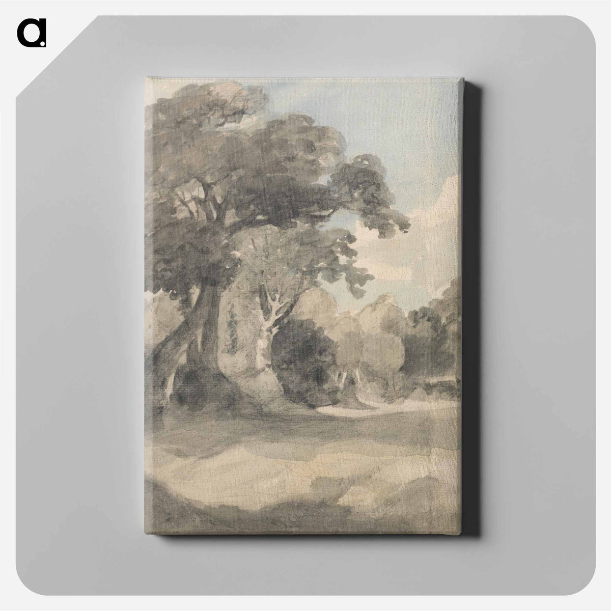John Constable's "Trees in a Meadow" - John Constable Canvas ...