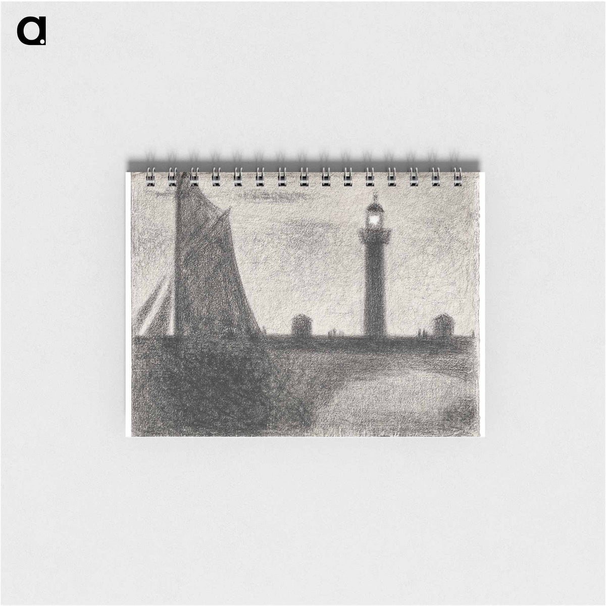 Georges Seurat(ジョルジュ スーラ)のThe Lighthouse at Honfleur - ジョルジュ スーラ Memo ...