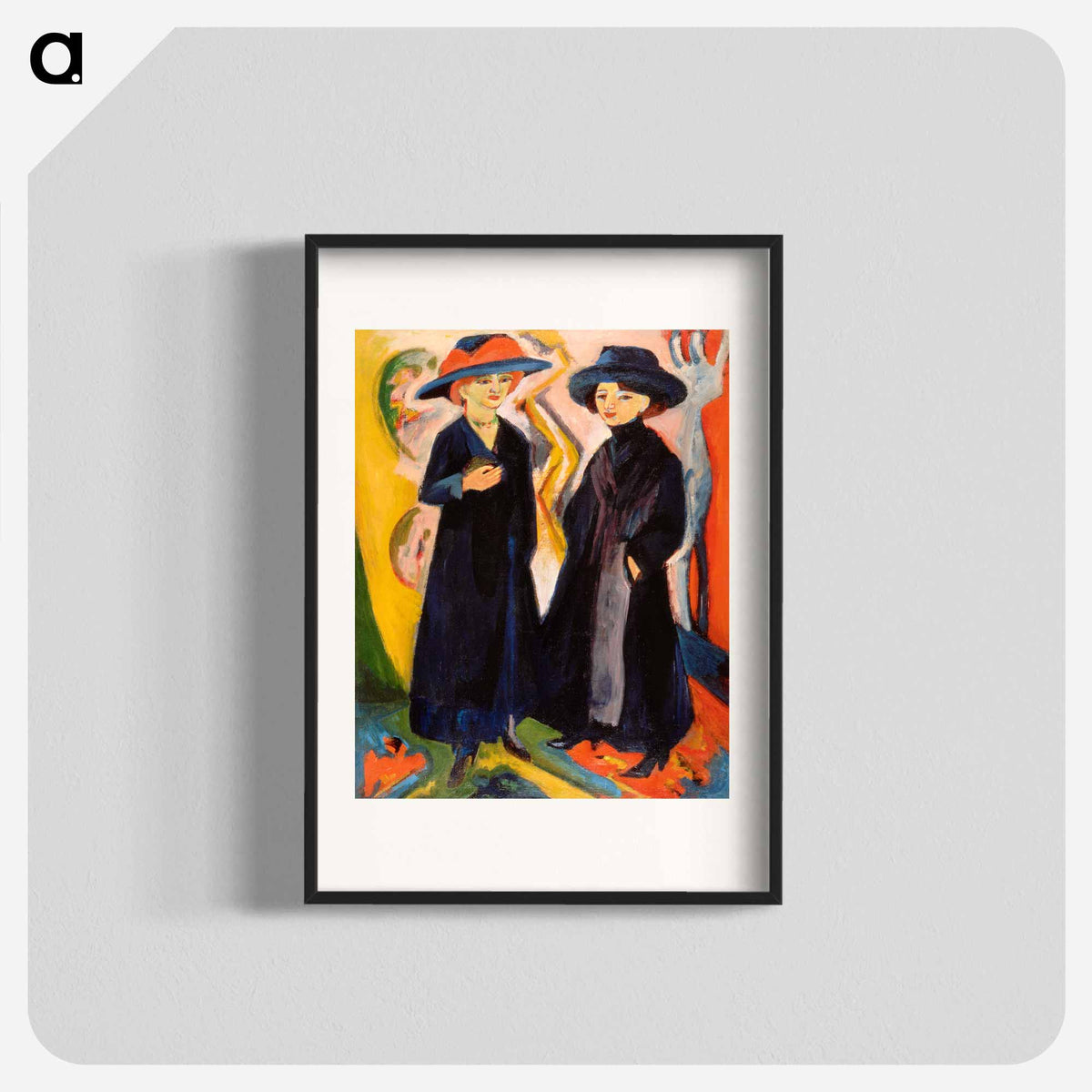 Ernst Ludwig Kirchner - Two Women - Ernst Ludwig Kirchner Poster ...