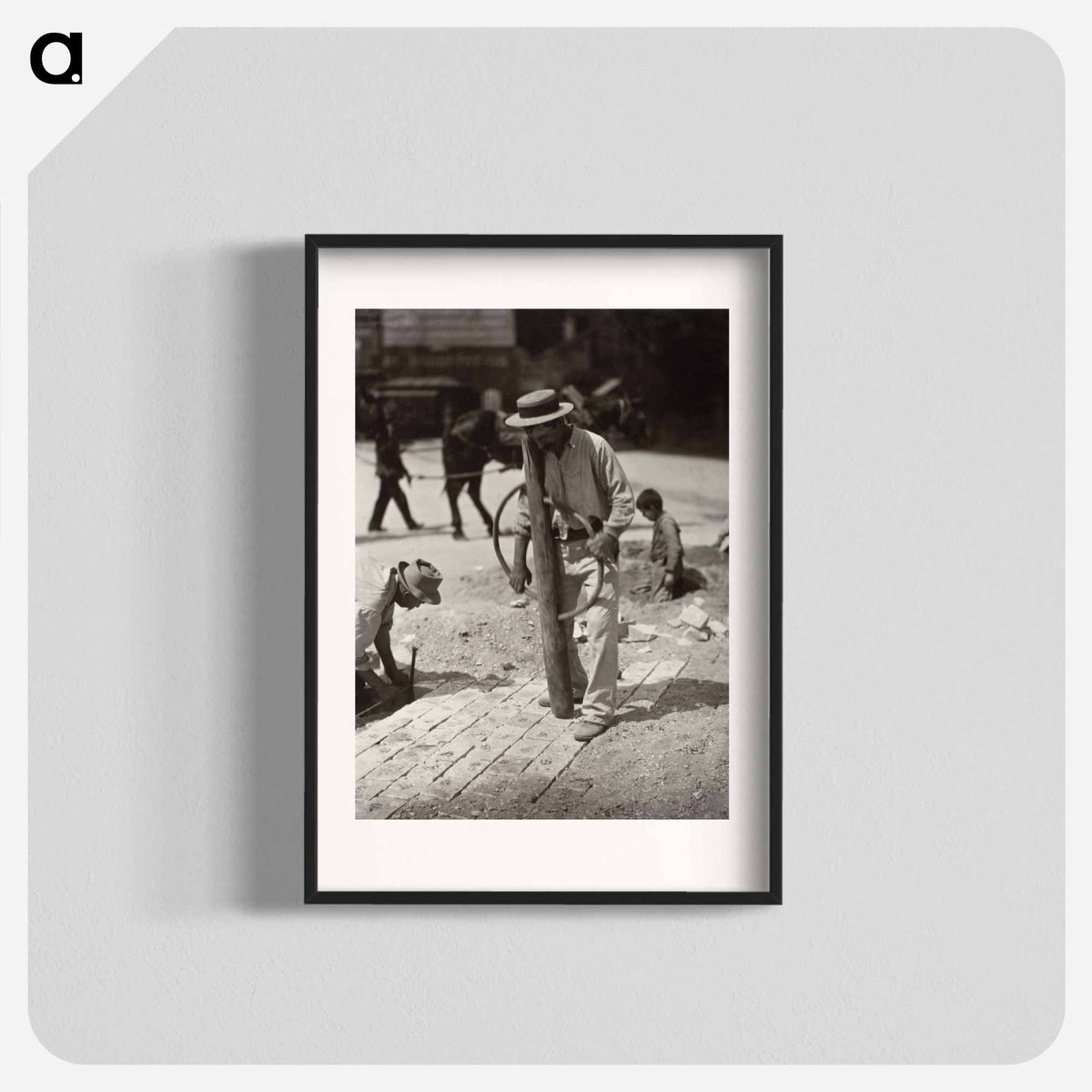 Street Paver by Eugene Atget - Eugene Atget Poster. - artgraph. [A ...