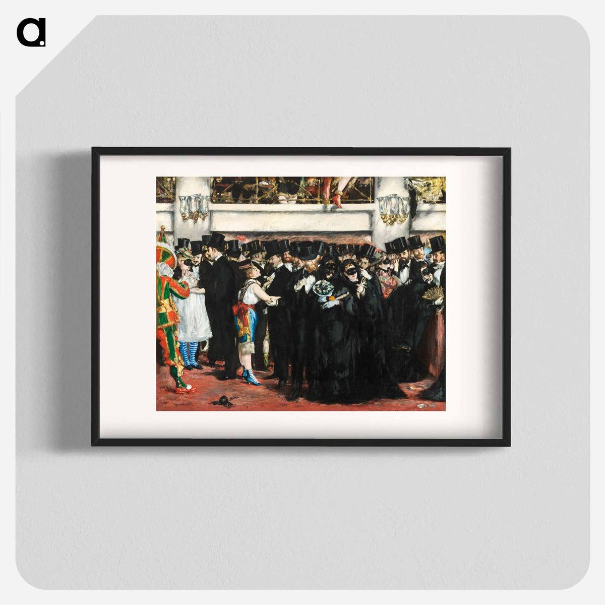 Edouard Manet's Masked Ball at the Opera - Edouard Manet Poster ...