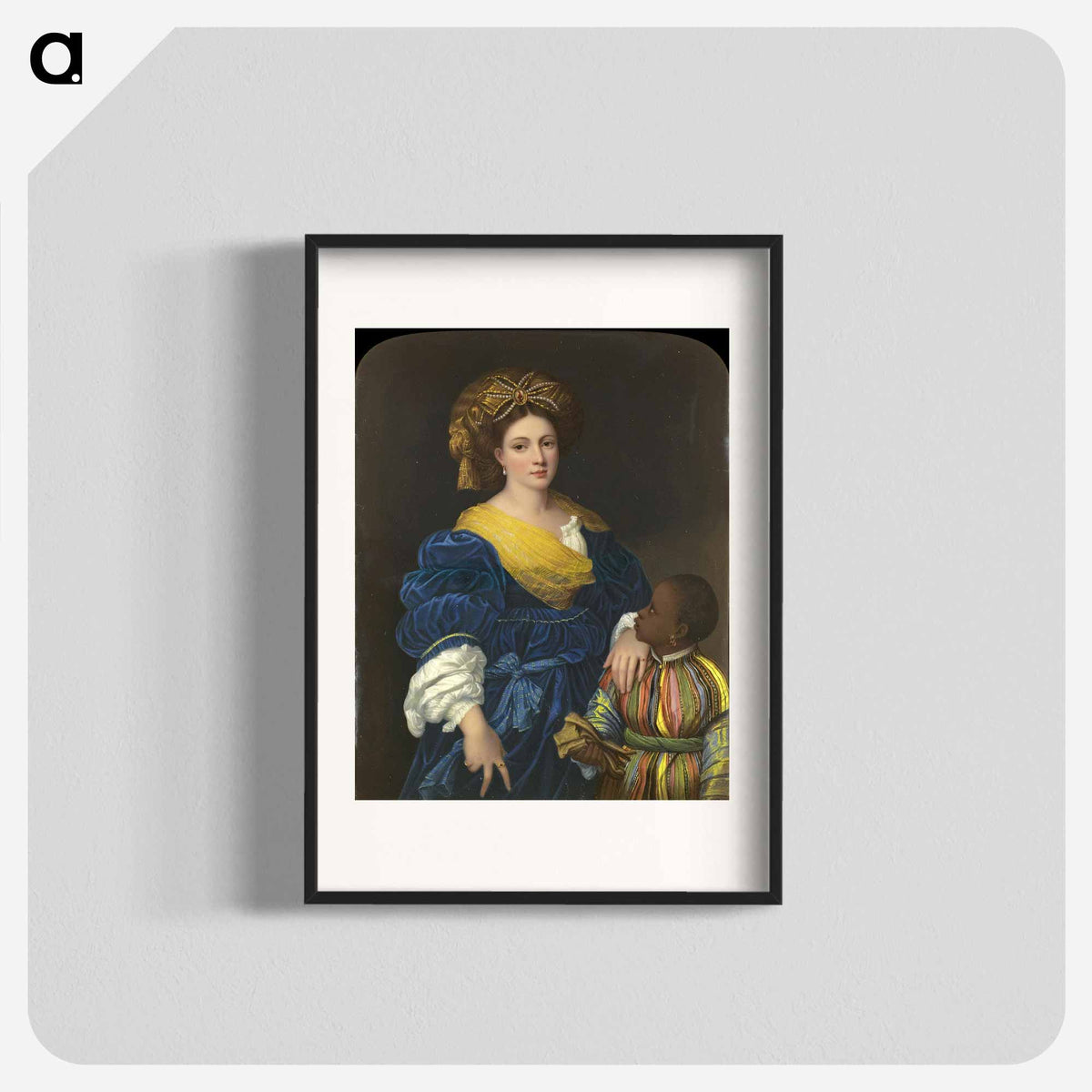 Tiziano Vecellio(ティツィアーノ ヴェチェッリオ)のPortrait of Laura de Dianti - ティツィアーノ ...