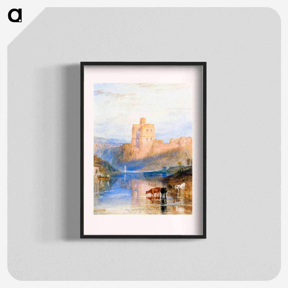 Norham Castle on the Tweed - ウィリアム ターナー Poster. – artgraph.