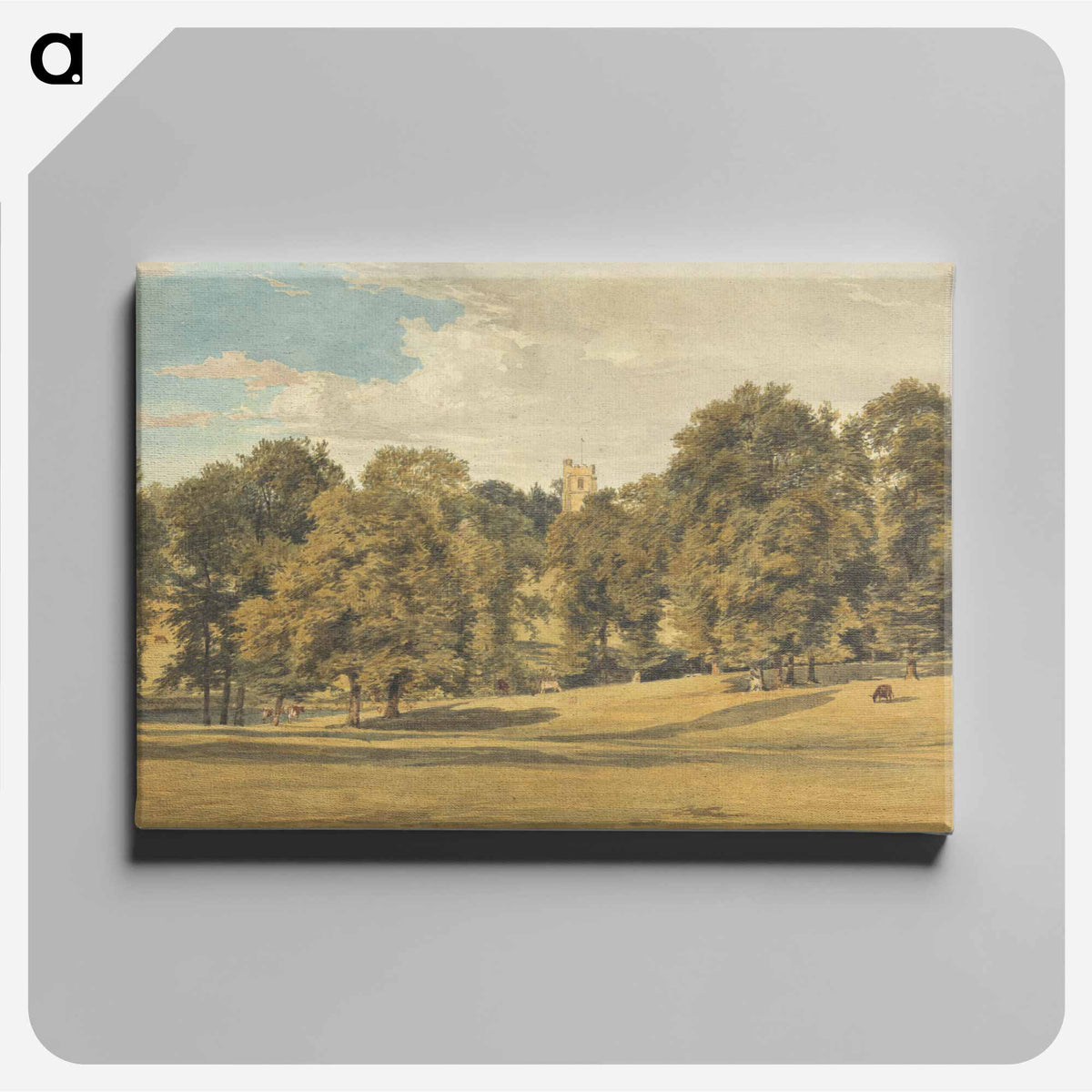 William Henry Hunt(ウィリアム ヘンリー ハント)のBushey Church from the South West ...