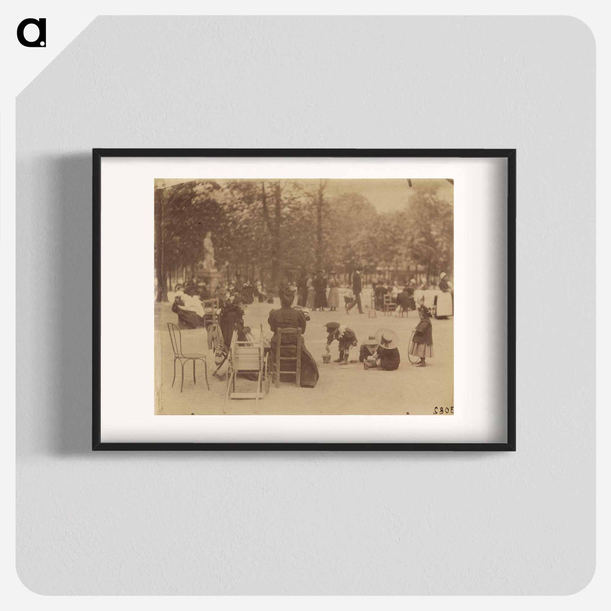 Women and Children in the Luxembourg Gardens - ウジェーヌ アジェ Poster ...