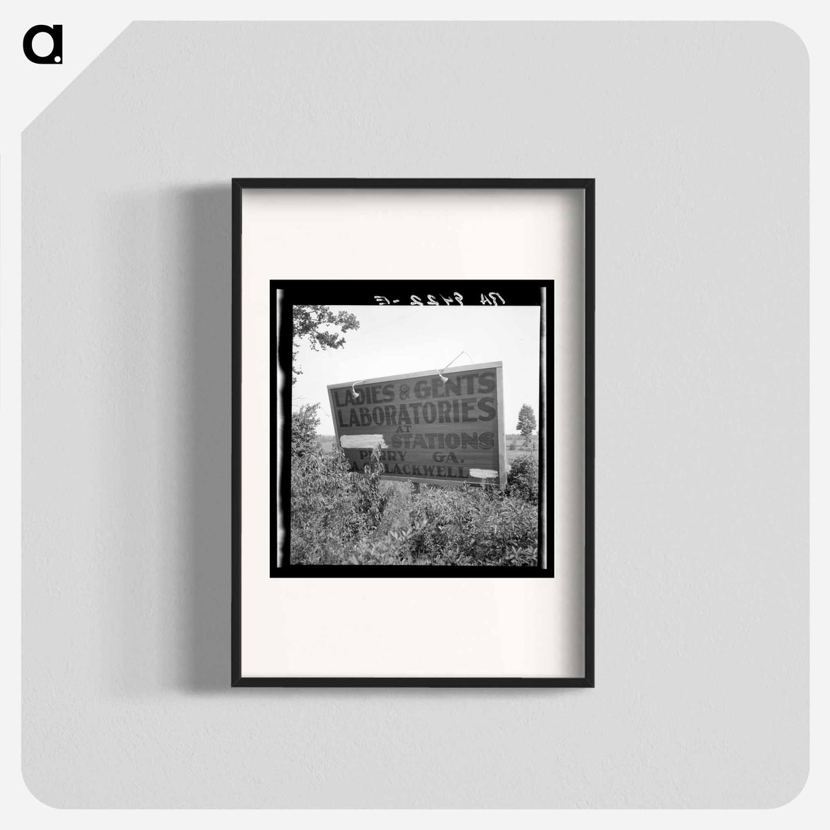 Dorothea Lange - Road sign near Perry, Georgia - Dorothea Lange Poster ...