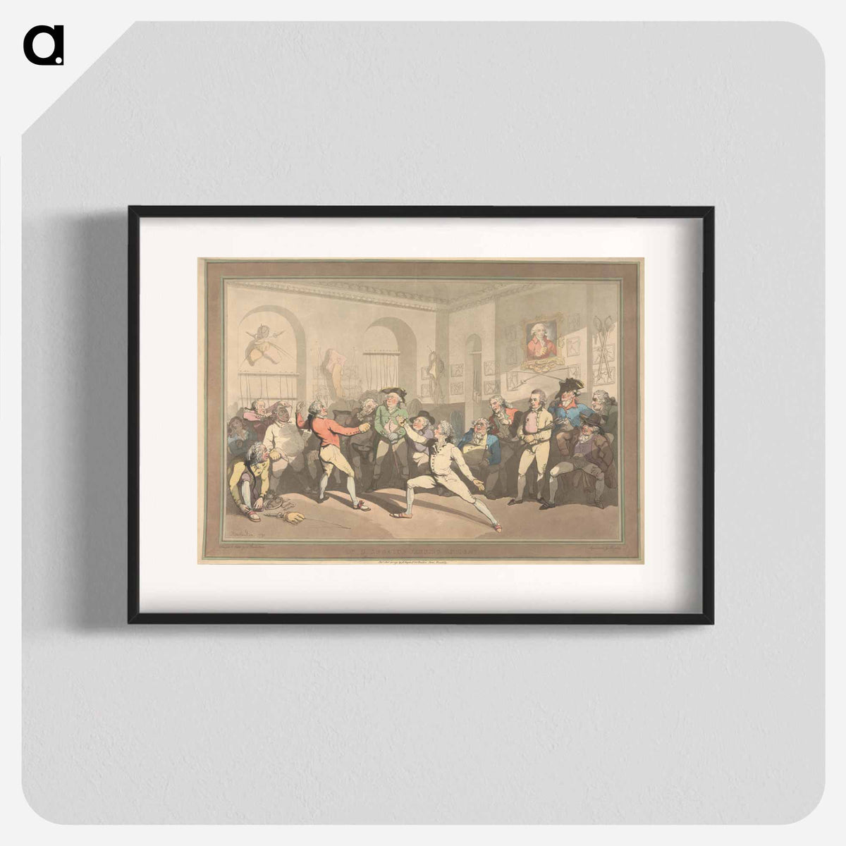 Mr. H. Angelo's Fencing Academy - イェール大学アートギャラリー Poster. – artgraph.