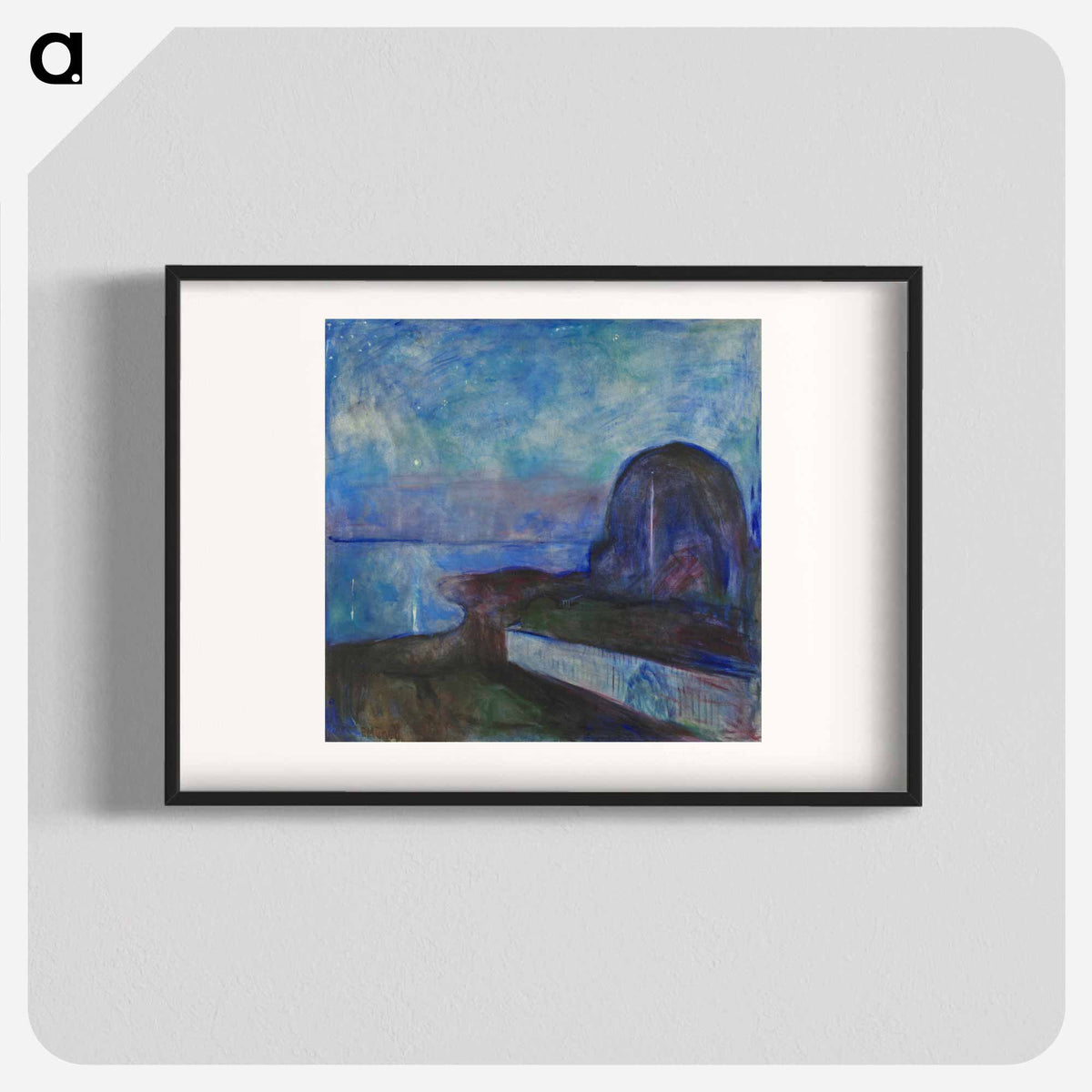 Edvard Munch(エドヴァルド ムンク)のAugust Strindberg - エドヴァルド ムンク Poster ...