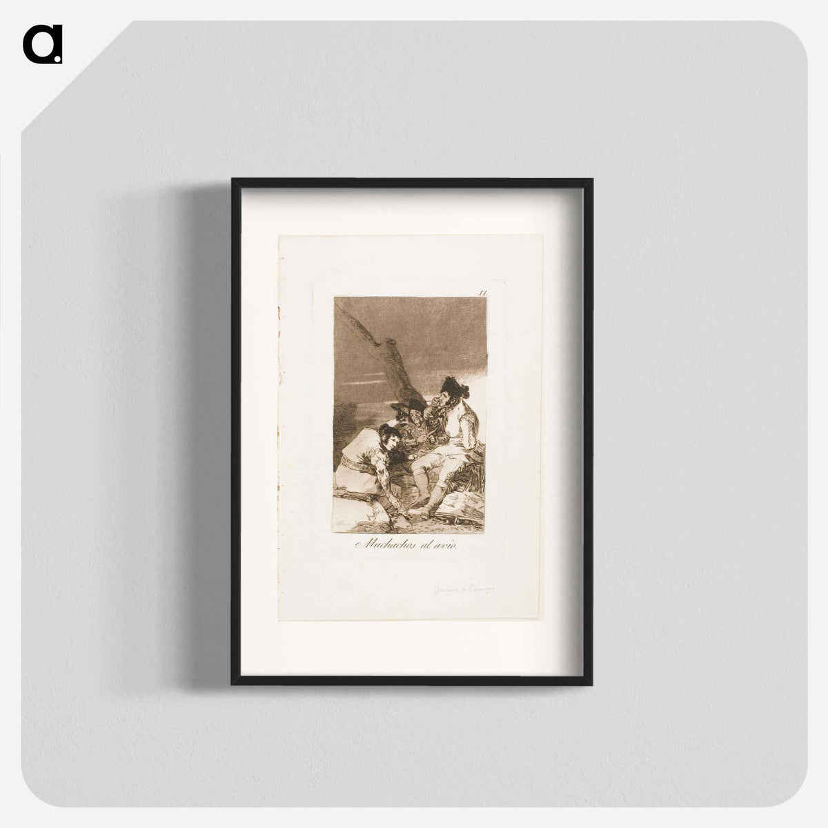 Francisco de Goya - Lads Making Ready - Francisco de Goya Poster ...