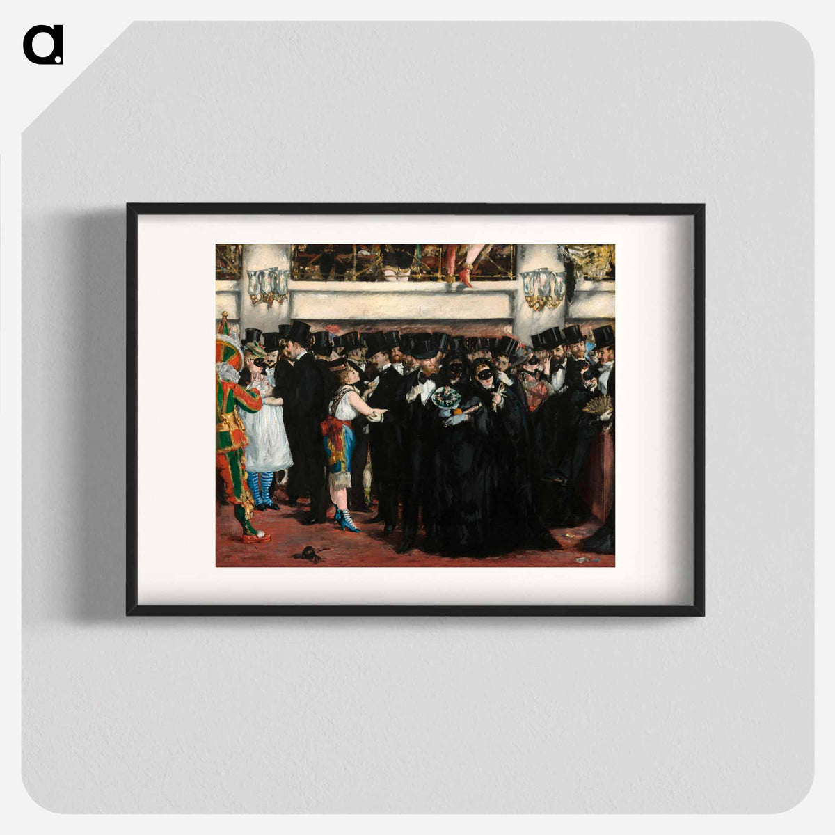 Edouard Manet(エドゥアール マネ)のMasked Ball at the Opera - エドゥアール マネ Poster ...