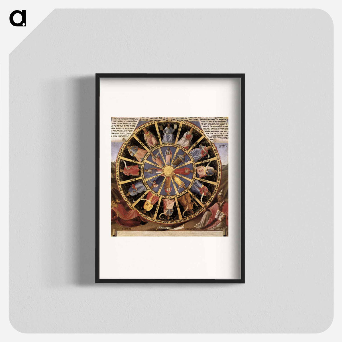 Mystic Wheel (The Vision of Ezekiel) - フラ アンジェリコ Poster. – artgraph.