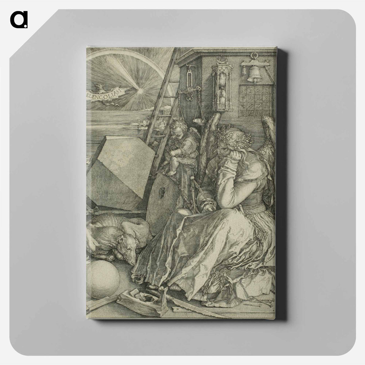 Albrecht Durer(アルブレヒト デューラー)のMelencolia I - アルブレヒト デューラー Canvas ...