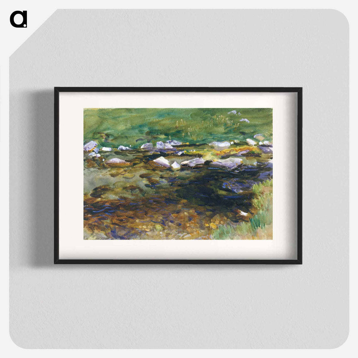 John Singer Sargent - Brook and Meadow - John Singer Sargent Poster ...