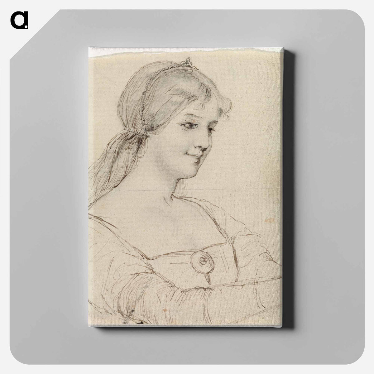 Albert Edelfelt(アルバート エーデルフェルト)のQueen bianca, sketch - アルバート エーデルフェルト ...