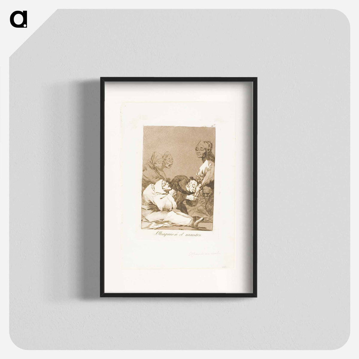 Francisco de Goya - A Gift for the Master - Francisco de Goya Poster ...