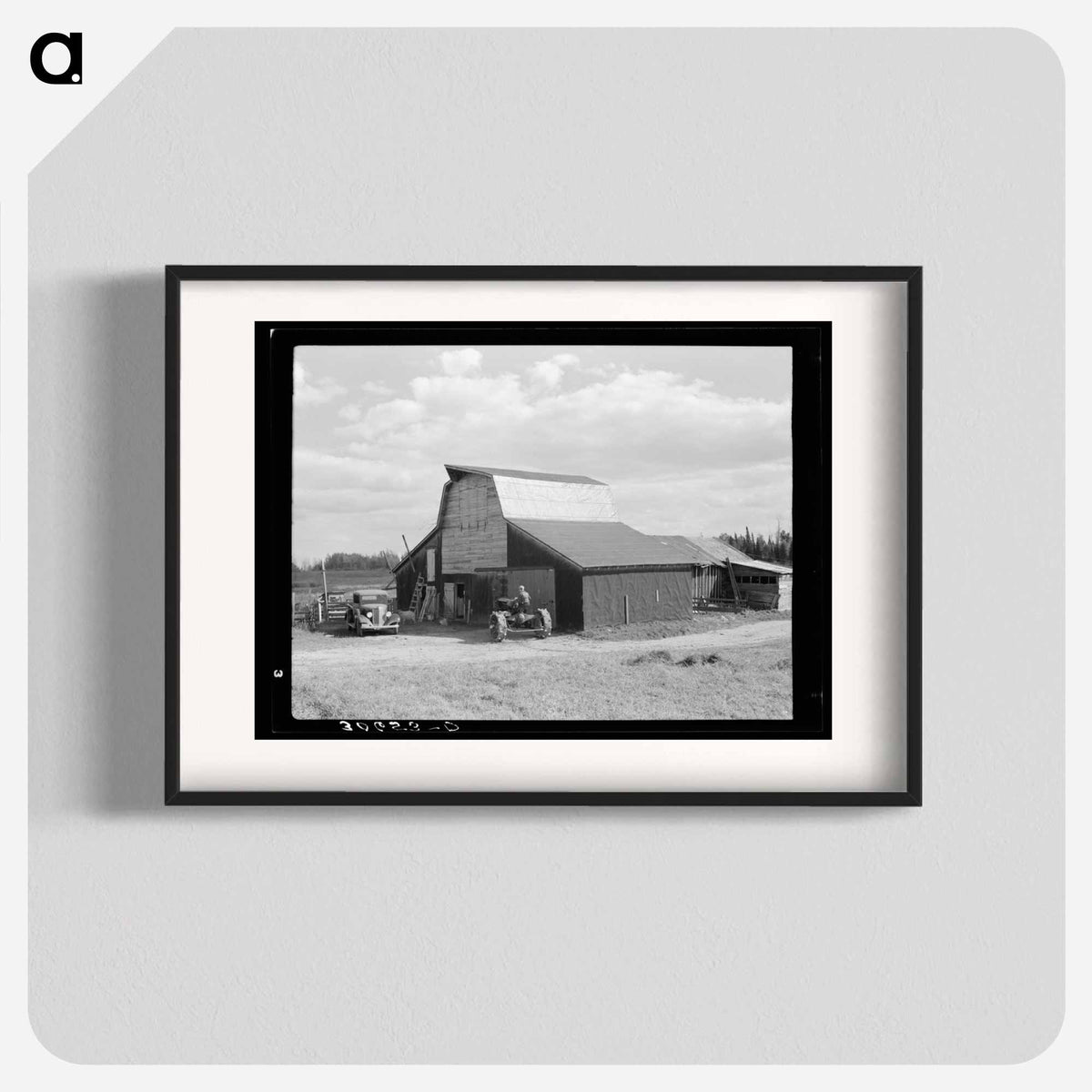 Barn on Panchot's Farm - ラッセル リー Poster. – artgraph.