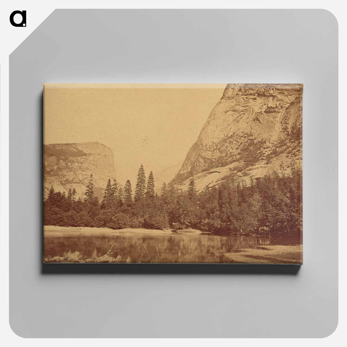 The Old Piute. Valley of the Yosemite - エドワード マイブリッジ Canvas. – artgraph.